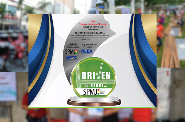 Honda Philippines is recognized for its CSR efforts with a Gold SPMJ ...