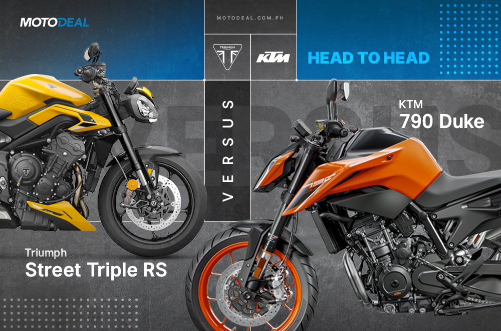 KTM 790 Duke versus Triumph Street Triple RS - Head to head | MotoDeal