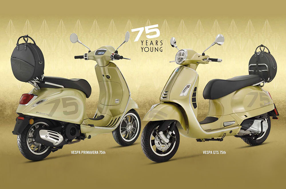 Vespa launches 75th Anniversary Primavera and GTS editions | MotoDeal